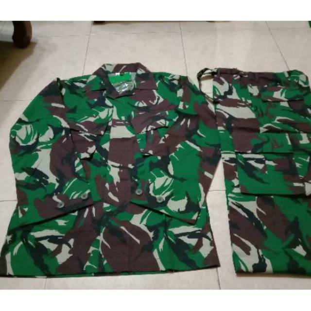 Jual SERAGAM PDL LORENG SRITEX JATAH ASLI TNI | Shopee Indonesia