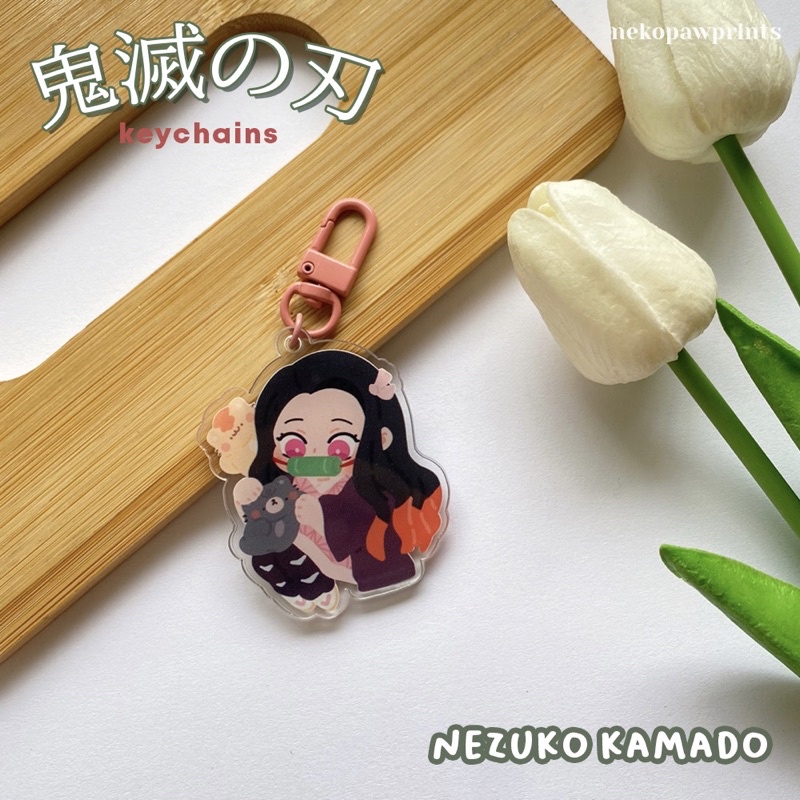 Jual nekopawprints: demon slayer kny anime double sided acrylic ...