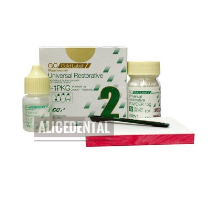 Jual GIC fuji 2 GC big pack gold label glass ionomer cement no 22 23 ...