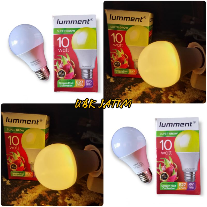 Jual SUPER GROW LAMPU BOHLAM LED CAFE BUAH NAGA 10W WATT WARM WHITE KUNING | Shopee Indonesia