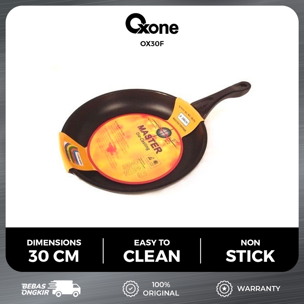 Jual Oxone OX30F Penggorengan Fry Pan 30cm Marble Coating | Shopee ...