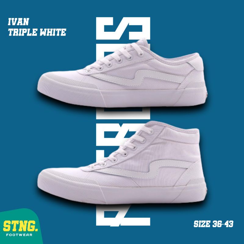 Jual PATROBAS IVAN TRIPLE WHITE LOW/HIGH | Shopee Indonesia