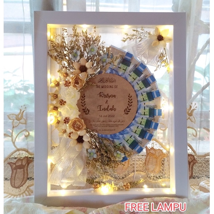 Jual 1 HARI JADI MAHAR PERNIKAHAN RUSTIC MODEL KIPAS TRANSPARAN DOUBLE ...