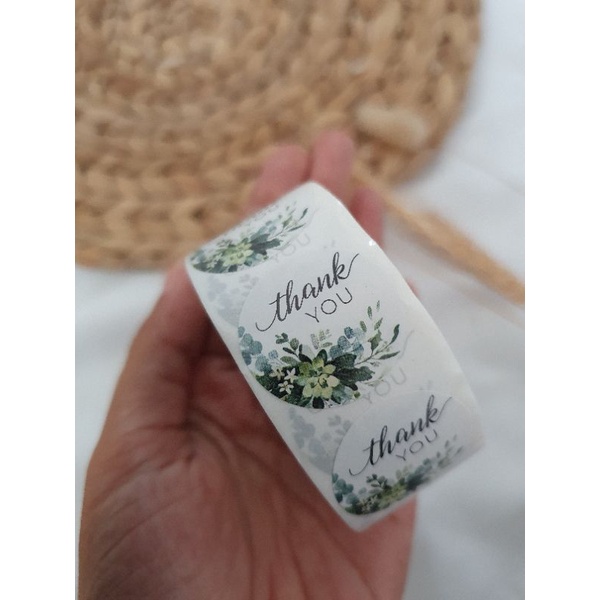 Jual [Part 1] Stiker Thank You Label Stiker Terimakasih Sticker Bulat ...