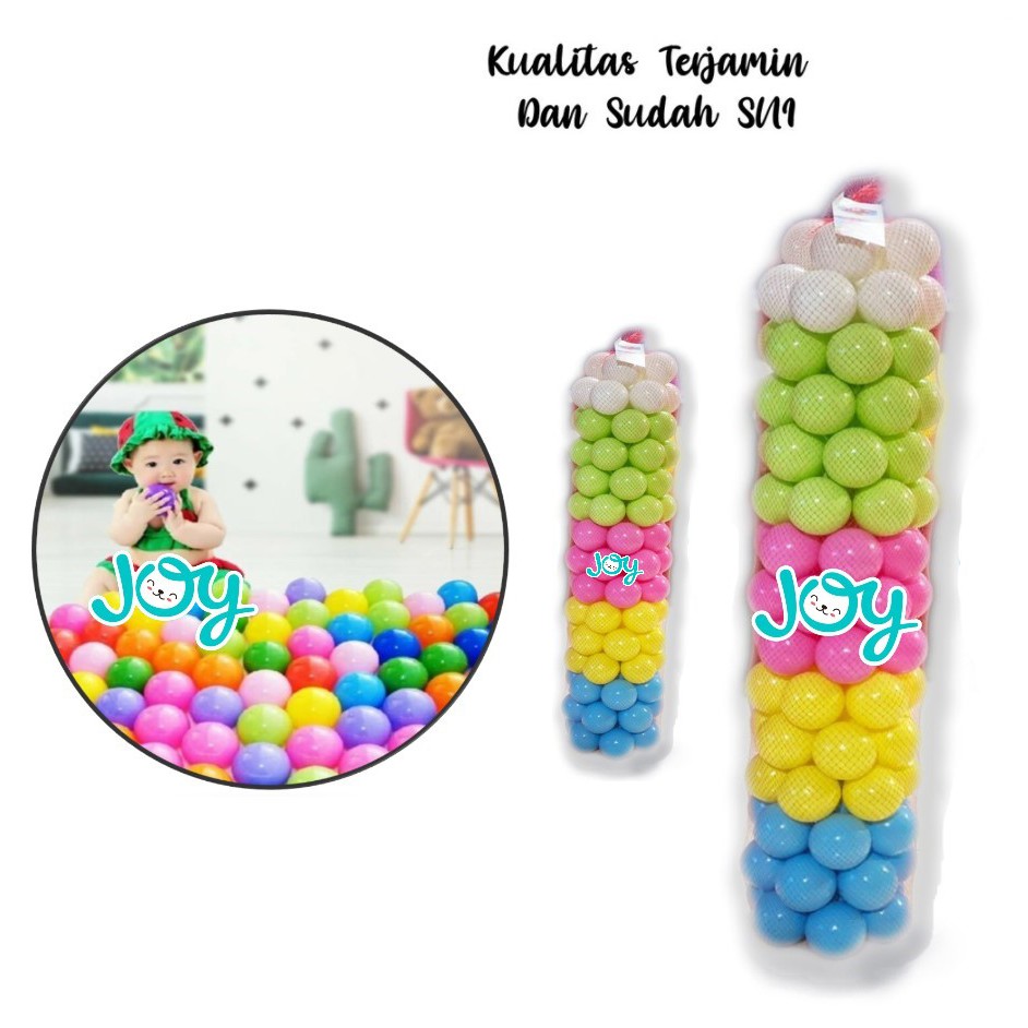 Jual mandi bola warna pastel isi 100 pcs SNI - mandi bola warna warni ...