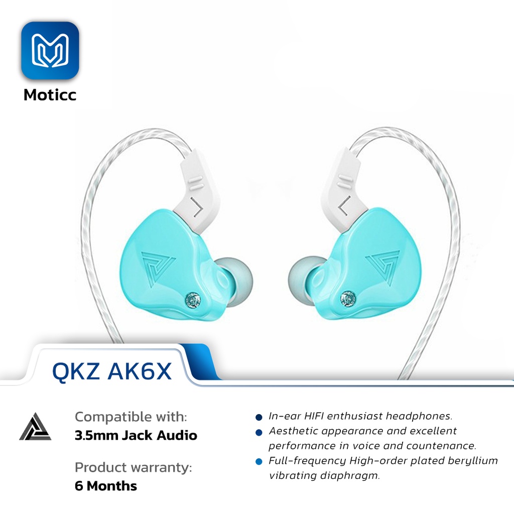 Jual QKZ AK6-X Upgrade AK6 with Mic Earphone Subwoofer Sports Headset ...