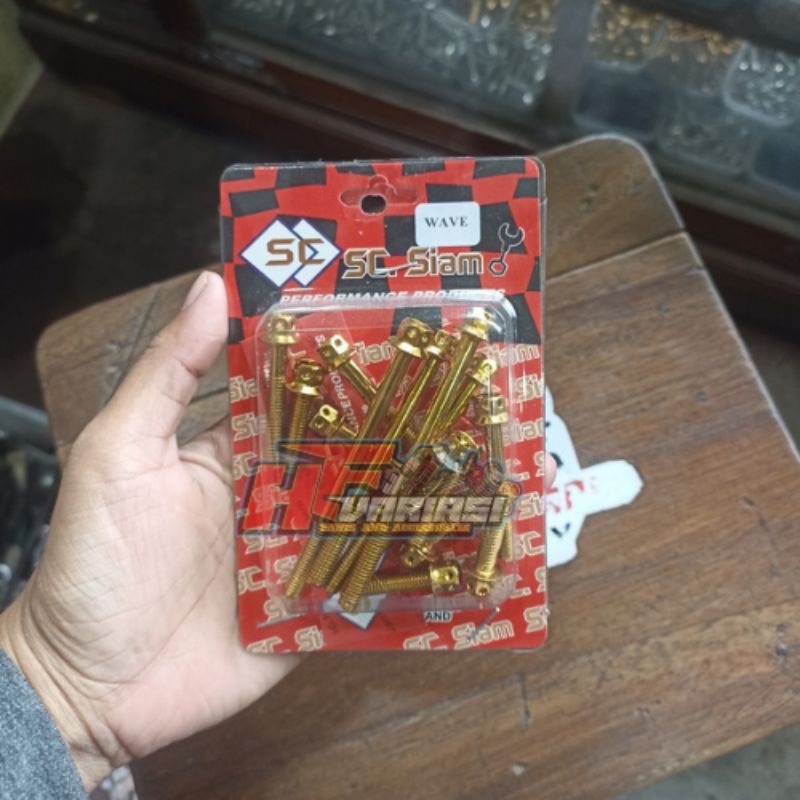 Jual Set Baut Blok Mesin Kalter Kanan Kiri Supra Lama Supra 110 Wave 110 Probolt Original ...