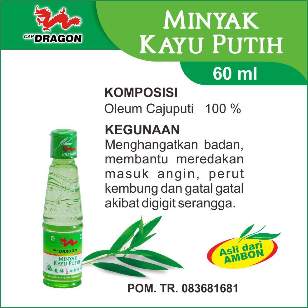 Jual MINYAK KAYU PUTIH CAP DRAGON 60ML MKP DRAGON 60ML | Shopee Indonesia