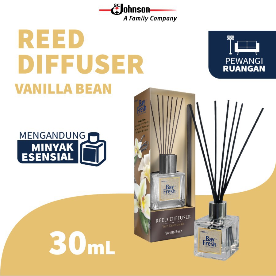 Jual Bay Fresh Reed Diffuser Pengharum Ruangan Vanilla Bean 30ml ...