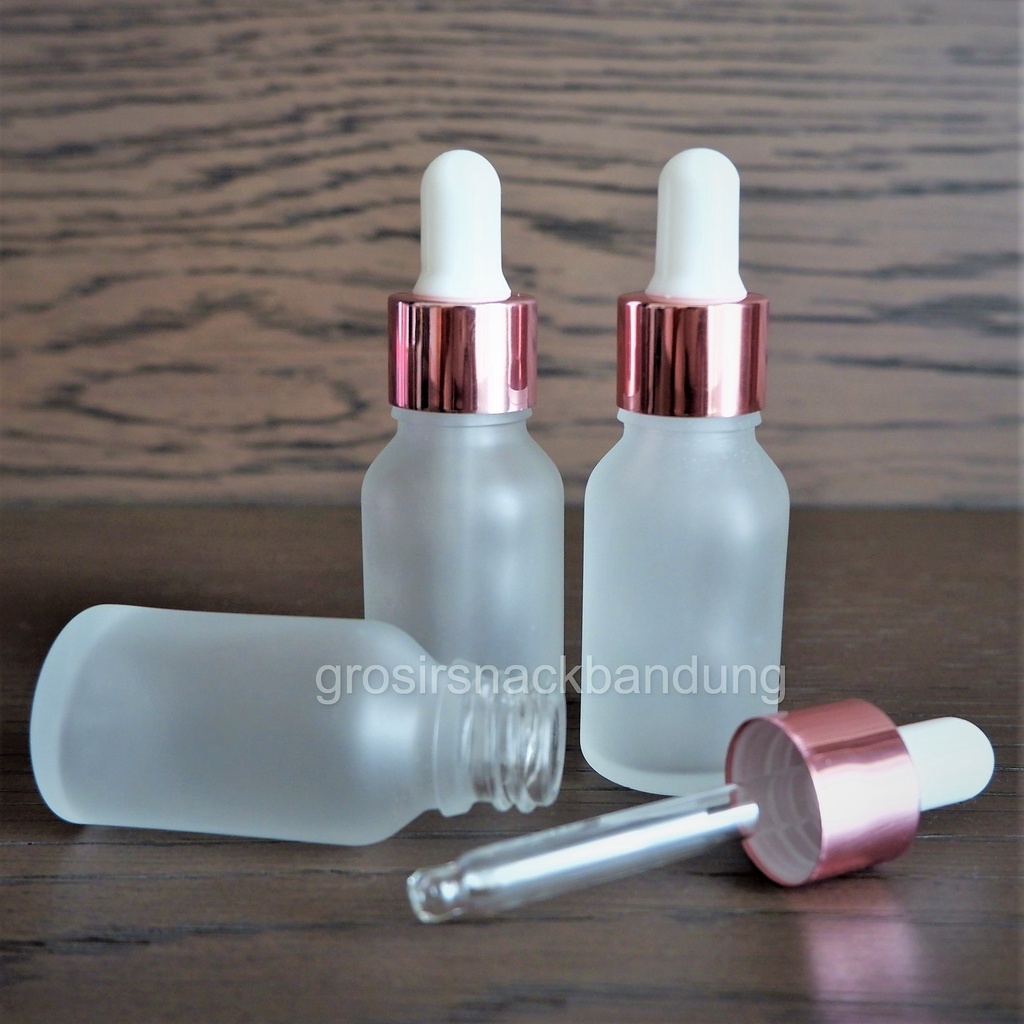 Jual Pipet Kaca Botol Serum Frosted 15ml Rose Gold Silver | Shopee ...