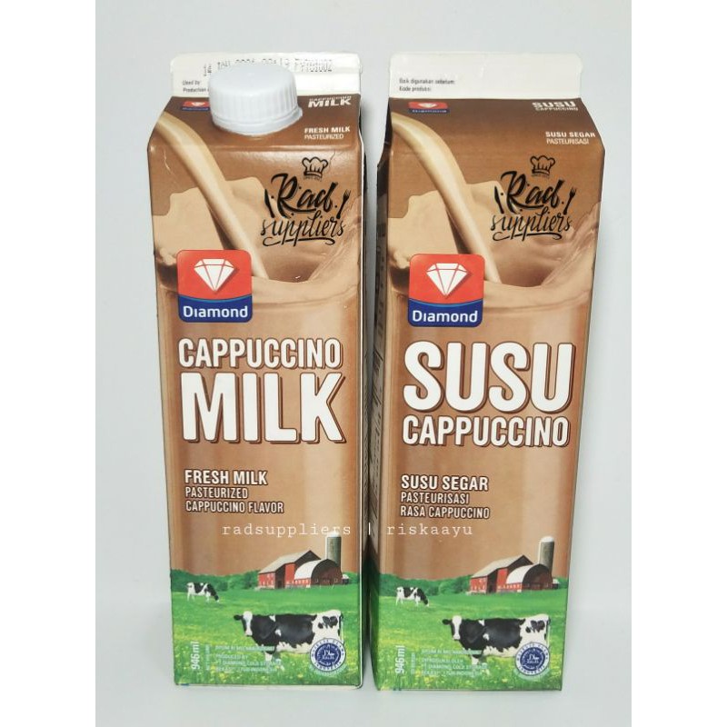 Jual Diamond Fresh Milk Rasa CAPPUCCINO 946ml, Susu Rasa Capucino, Rasa ...