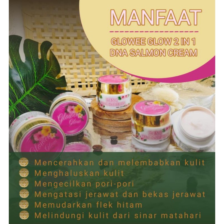 Jual DNA SALMON GLOWEE GLOW CREAM | Shopee Indonesia