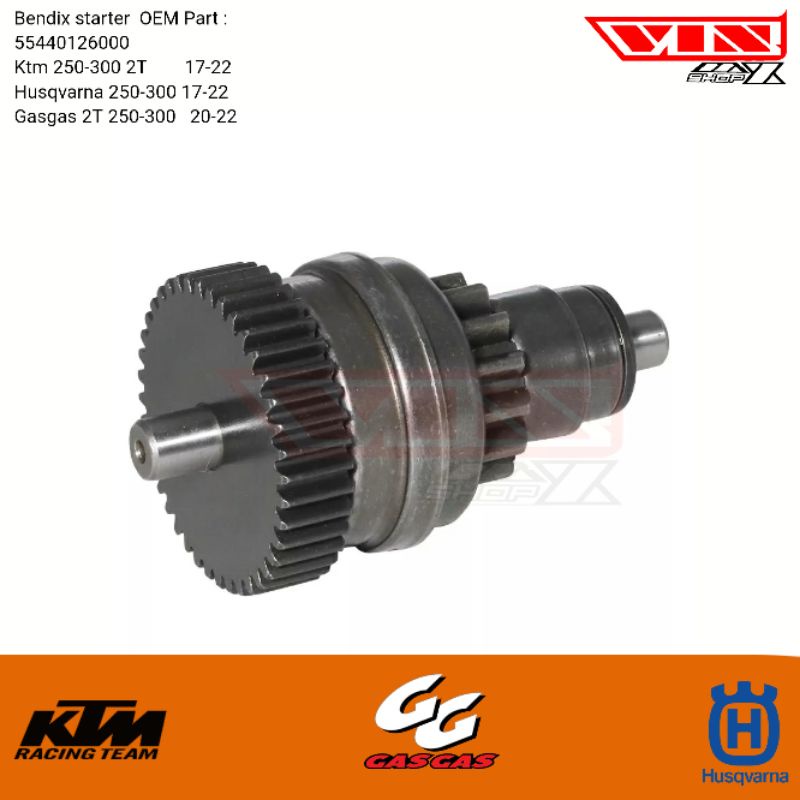 Jual Bendix starter KTM Husqvarna GasGas 250-300 2T 2017Up OEM 55440126000 | Shopee Indonesia