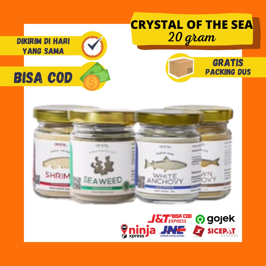 Jual Crystal of the Sea - (Jar 20GR) White Anchovy + Ikan Gabus + Brown ...
