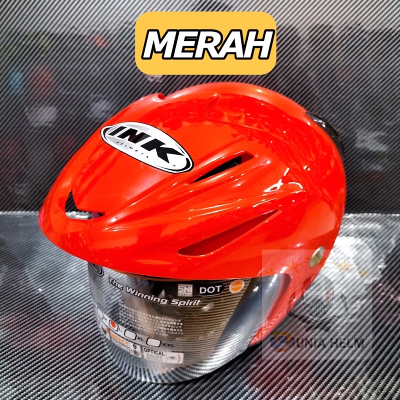 Jual HELM INK CX22 SOLID MERAH ORIGINAL 100% | Shopee Indonesia