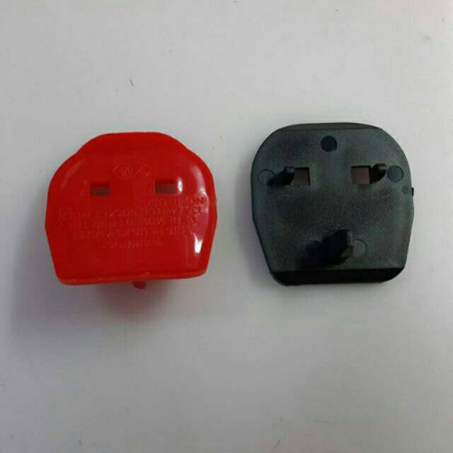 Jual adaptor colokan steker travel plug key UK EU pin 3 ke 2 plastik ...