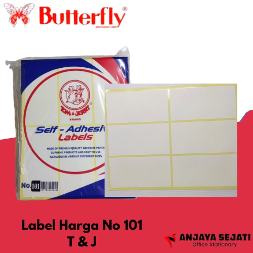 Jual Label Harga No. 101 T & J | Tempelan Harga | Per5pack (isi ...