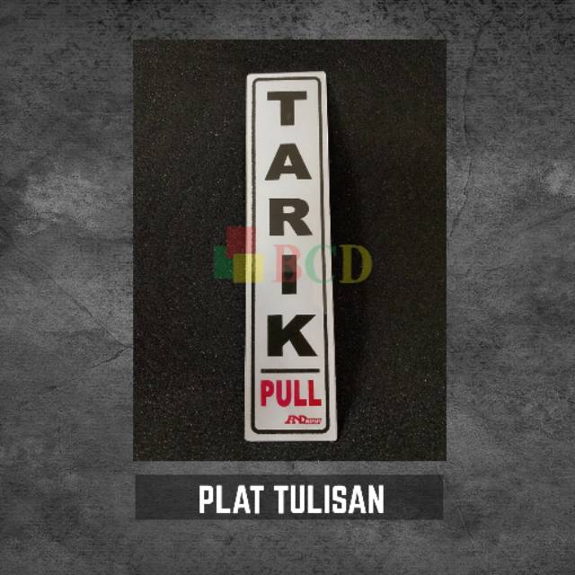 Jual Plat acrylic TARIK PULL | Shopee Indonesia