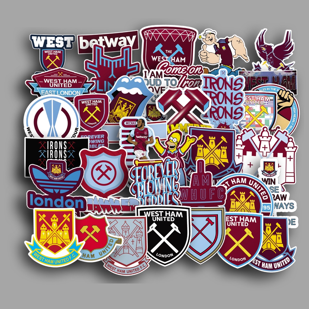 Jual Stiker Pack Bola West Ham 12 pcs | Shopee Indonesia