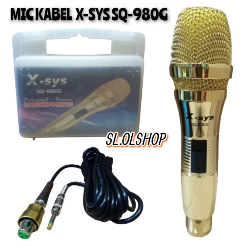 Jual MIC KABEL X-SYS SQ 980G/PROFESIONAL DYNAMIC MICROPHONE SQ-980G | Shopee Indonesia