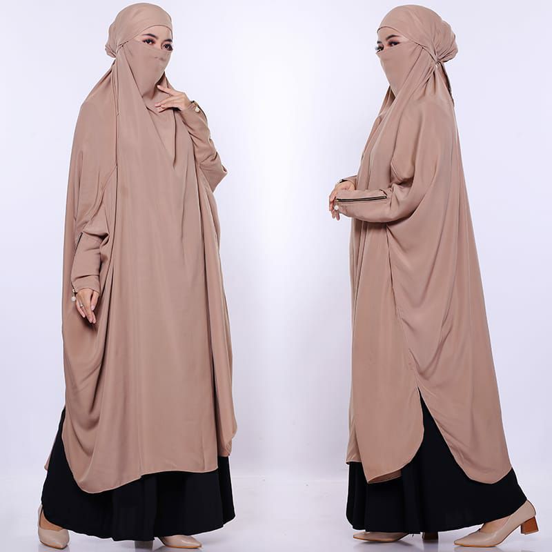 Jual Long Khimar FRENCH KHIMAR JUMBO / HIJAB SYARI /KHIMAR SYARI ...