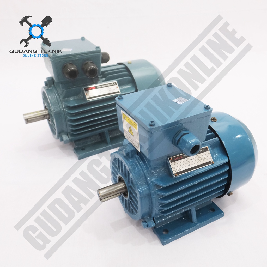 Jual Dinamo Motor Penggerak 1 Hp 2P 3Ph 3000Rpm BARTEX - Dinamo Elektro Motor BARTEX 1Hp 4P 3 ...