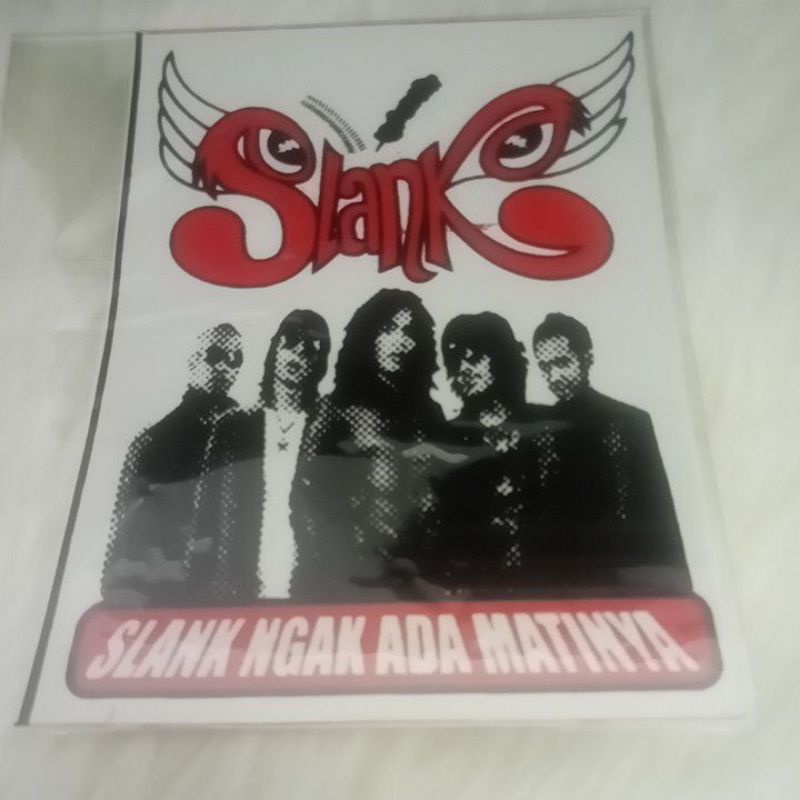 Jual Sticker 8 Slank Nggak Ada Matinya Logo & Foto personil | Shopee ...