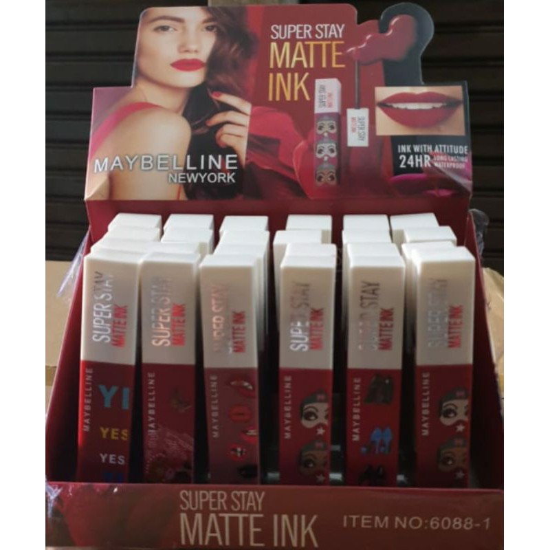 Jual Maybelline super stay matte ink - lipcream Maybelline harga 1 box ...