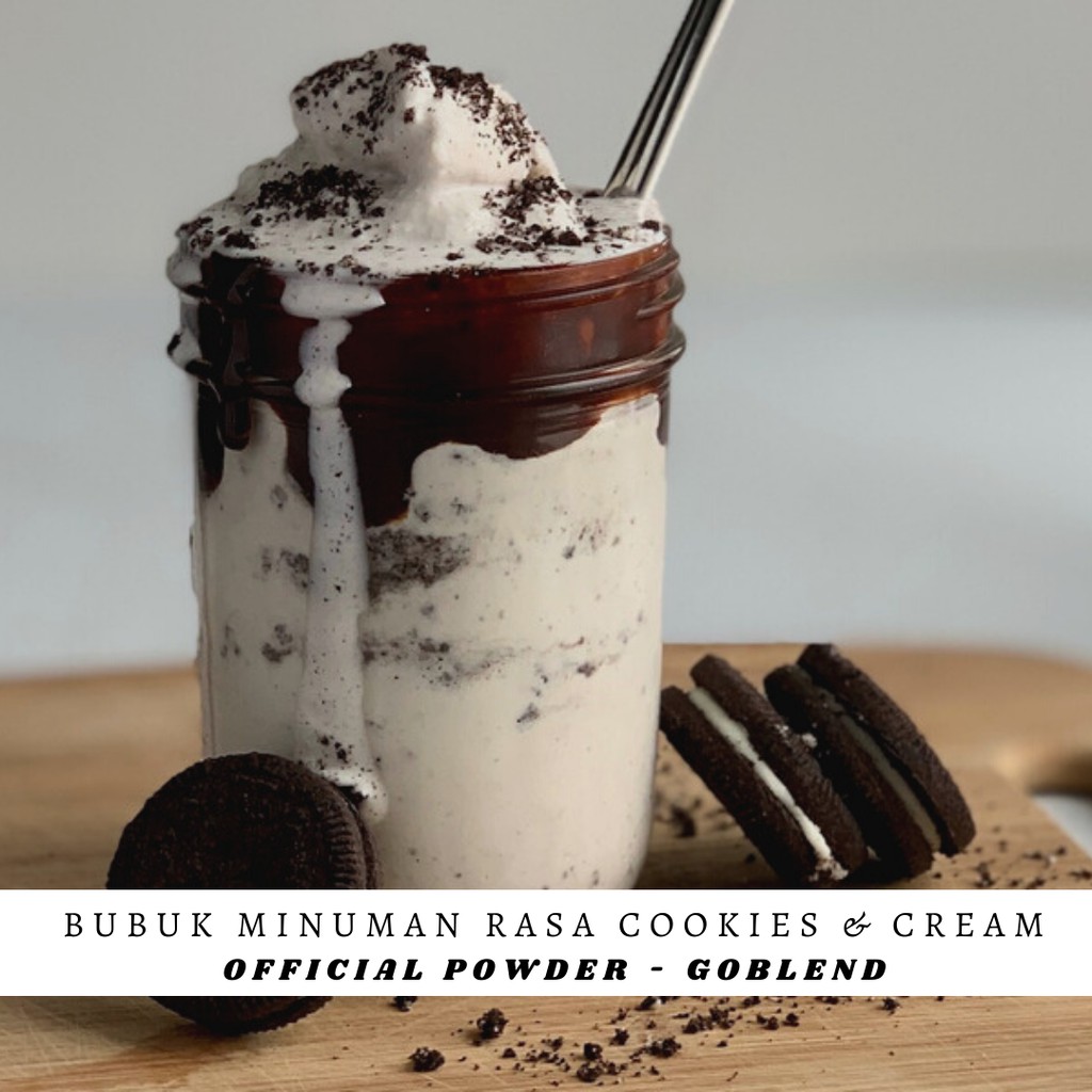 Jual Bubuk minuman cookies and cream 1 kg / powder minuman rasa cookies ...
