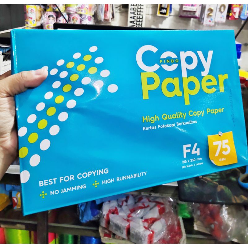 Jual Kertas Folio / F4 75gr CopyPaper (1 rim) instant/sameday | Shopee ...