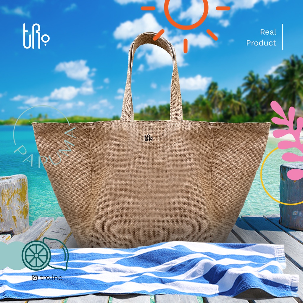 Jual Tro Inc Papuma Large Tas Tote Bag Goni | Shopee Indonesia