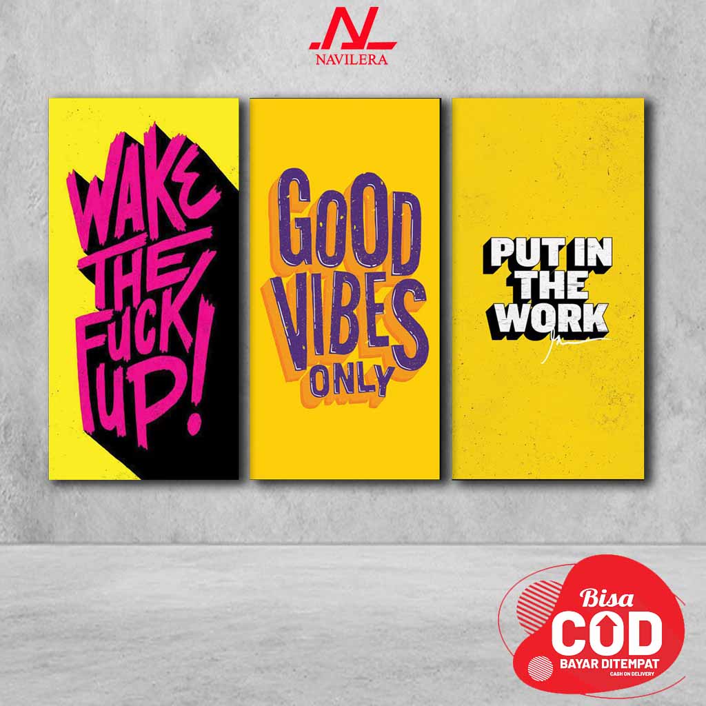 Jual NAVILERA.CO Hiasan Dinding Poster Kayu Quotes Motivation Motivasi ...