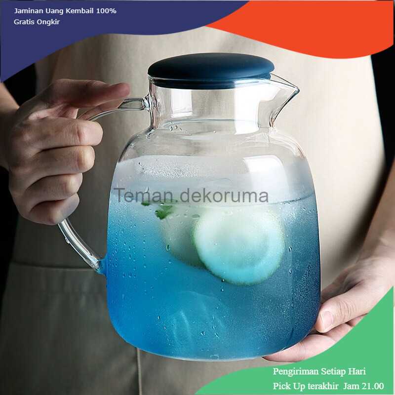 Jual TD-DA1 Leng Sui Hu Teko Pitcher Teh Kopi Jus Borosilicate Glass 1 ...