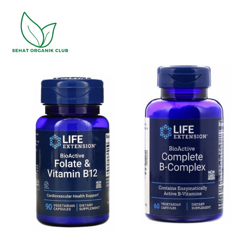Jual Life Extension BioActive Folate & Vitamin B12 90 Capsul ...