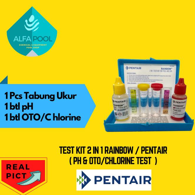 Jual Alat Ukur Air Ph Dan Klorin Kolam Renang Test Kit Rainbow Pentair ...