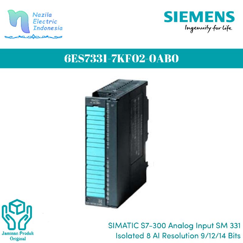 Jual Siemens 6ES7 331 / 6ES7331-7KF02-0AB0 S7-300 SM331 Analog Input | Shopee Indonesia