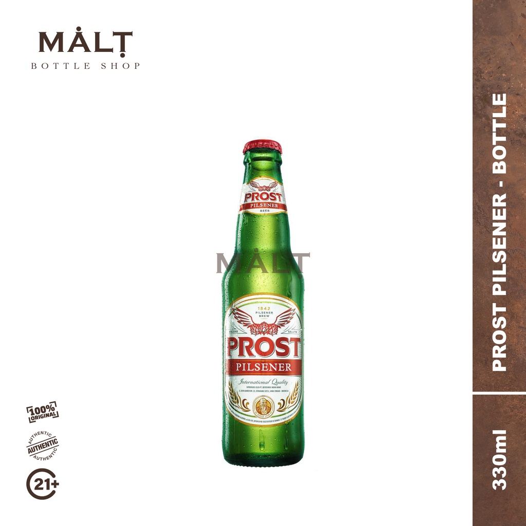 Jual PROST PILSENER PINT BOTOL BOTTLE 330 ML | Shopee Indonesia