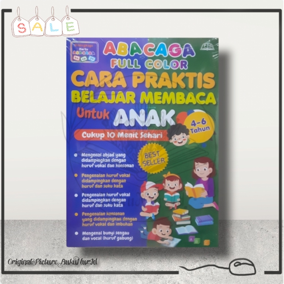 Jual BUKU ABACAGA CARA PRAKTIS BELAJAR MEMBACA UNTUK ANAK 4-6 tahun ...