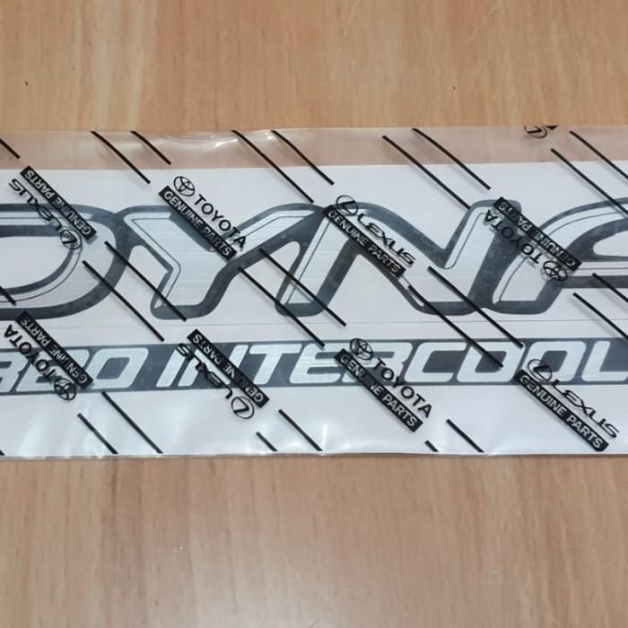 Jual sticker toyota dyna turbo intercooler dyna 130 ht original ...
