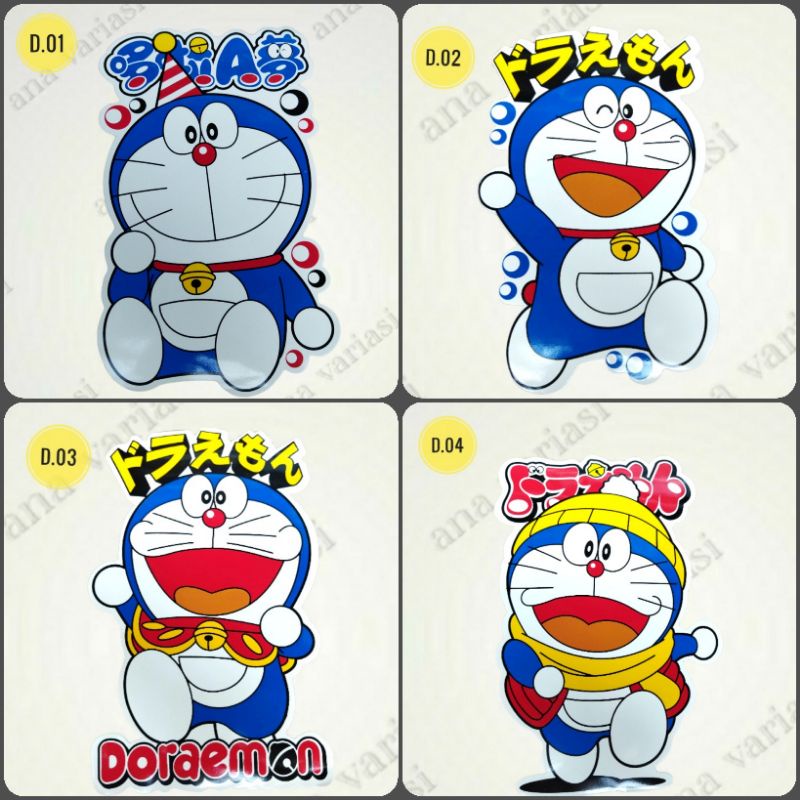 Jual stiker Doraemon jumbo stiker dasbor Doraemon stiker motor Doraemon ...