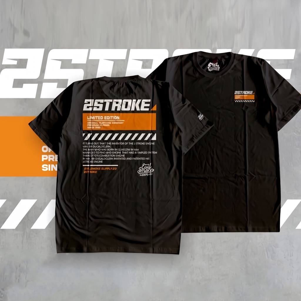 Jual kaos 2 tak baju 2 stroke EVILSMOKE LINE ninja rr ninja r rx king ...