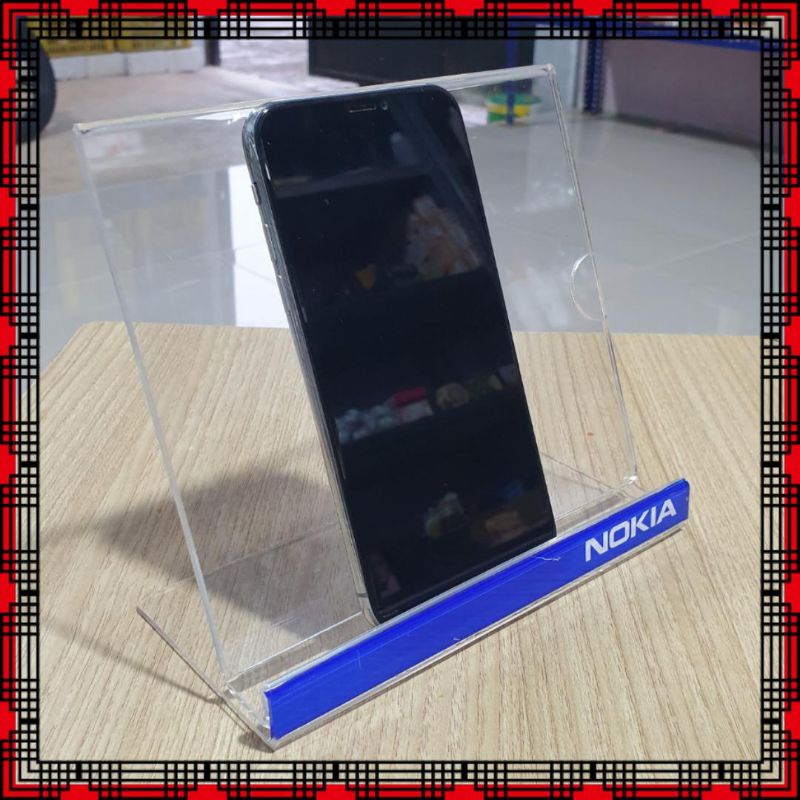 Jual DUDUKAN HP AKRILIK BROSUR DUDUKAN BROSUR STANDUP HANDPHONE DOCKING ...