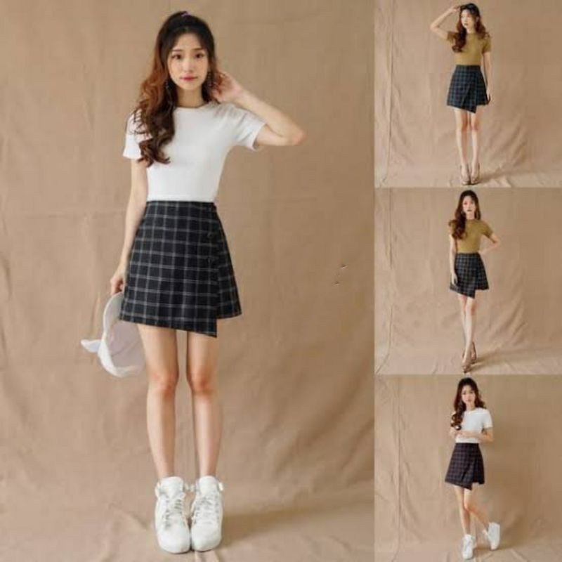 Jual korean mini skirt/Rok mini tartan/Hot pants/Rok mini/mini skirt ...