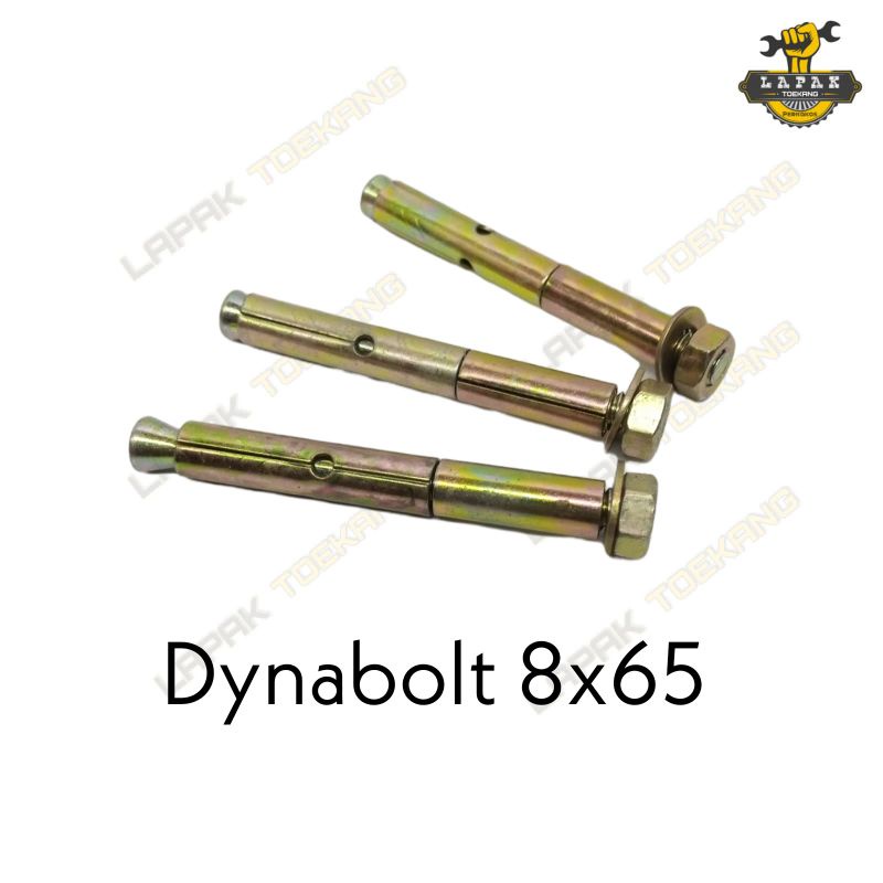 Jual Dynabolt Dinabol Baut Beton Tembok Berkualitas 8 x 65 mm | Shopee ...