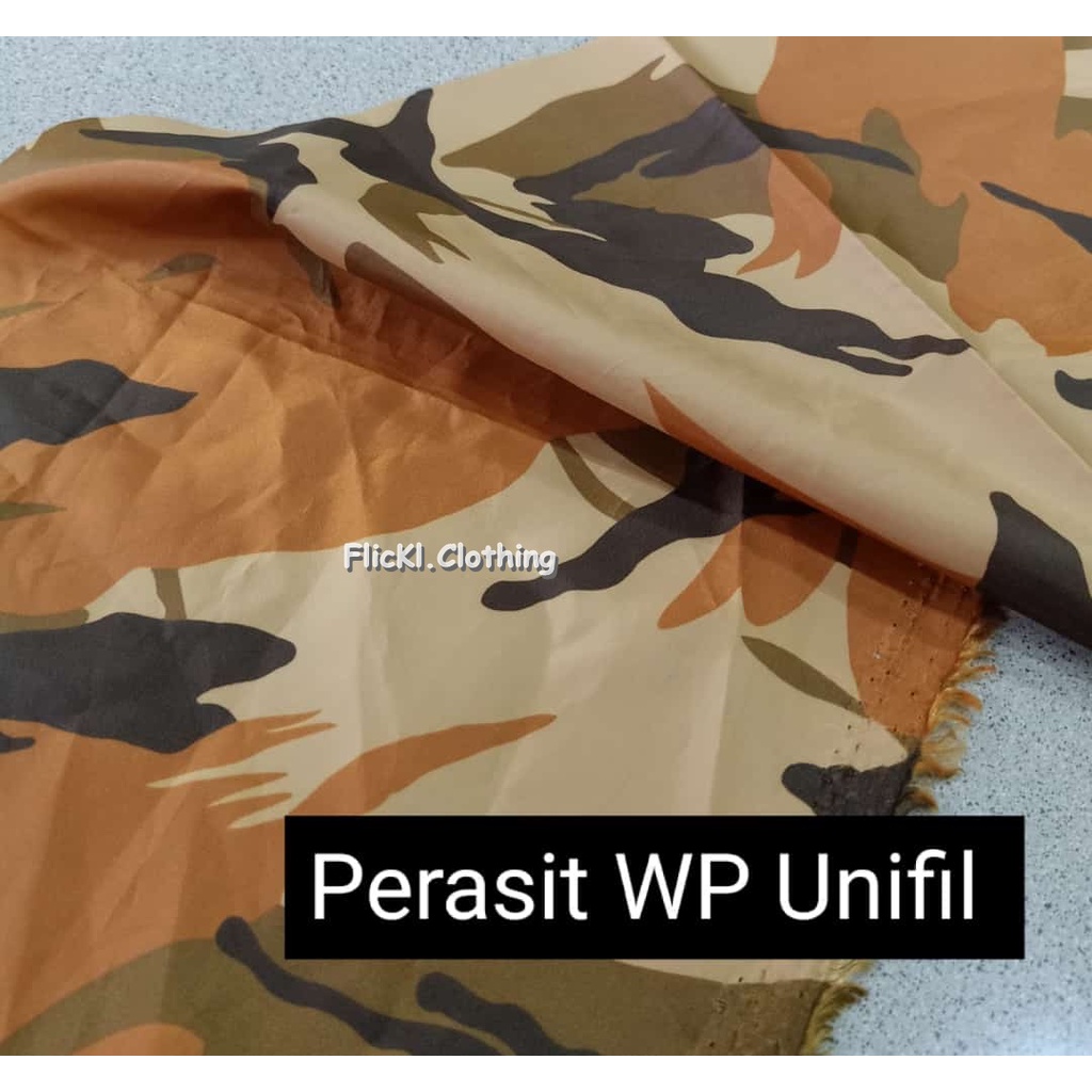 Jual Bahan Kain WP Loreng Unifill Parasit Parasut Lebanon Waterproof ...