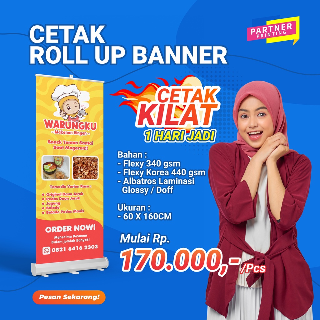 Jual Cetak Roll Up Banner / Flexi Korea / Flexi China / Albatros ...