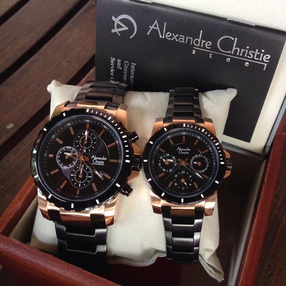 Jual Alexandre christie Couple ac 6141 original bergaransi resmi jam ...