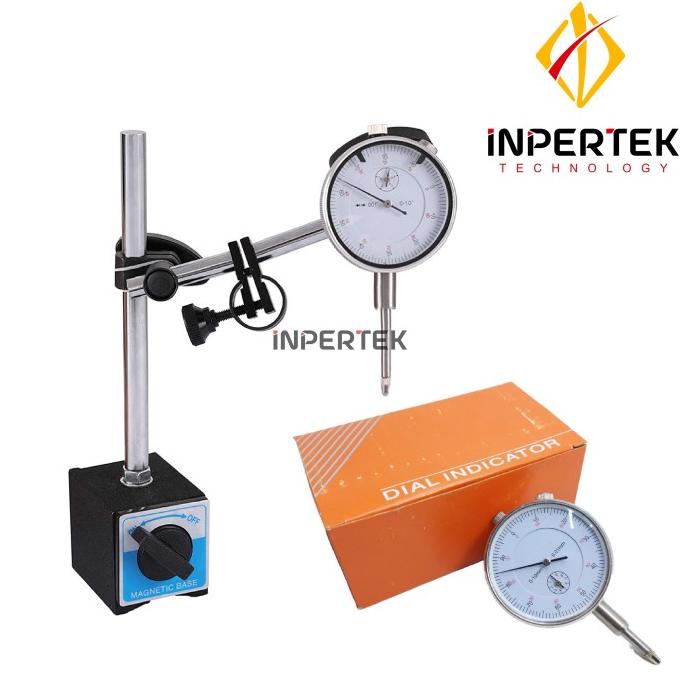 Jual Dial Indicator+ Magnetic Dial Stand Base | Pick Test | Stang Dial ...