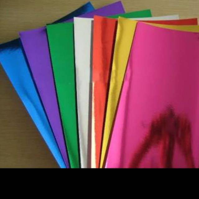 Jual Kertas Metalik UK. 40cm X 60cm Min.order 15 / kertas emas lembaran ...