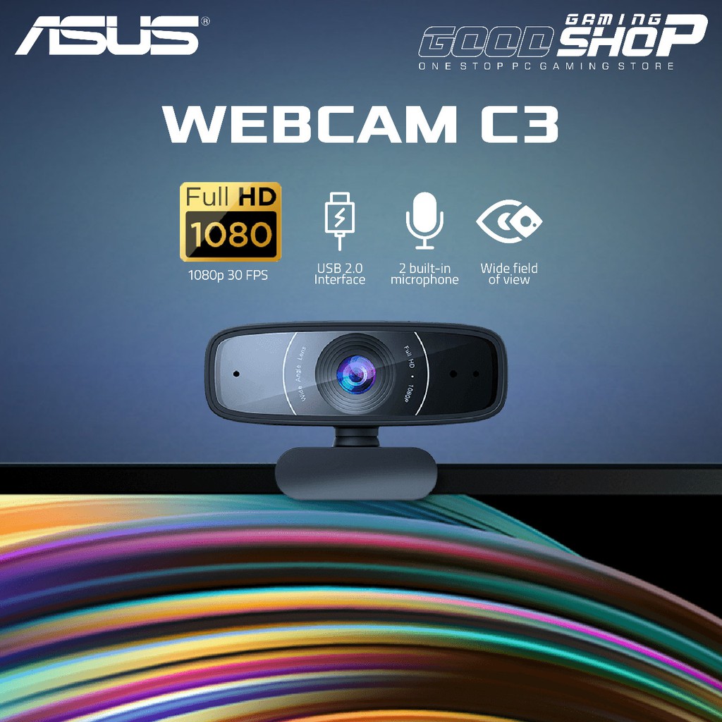 Jual ASUS Webcam C3 / C-3 USB Camera with FHD 1080P 30 FPS Recording ...